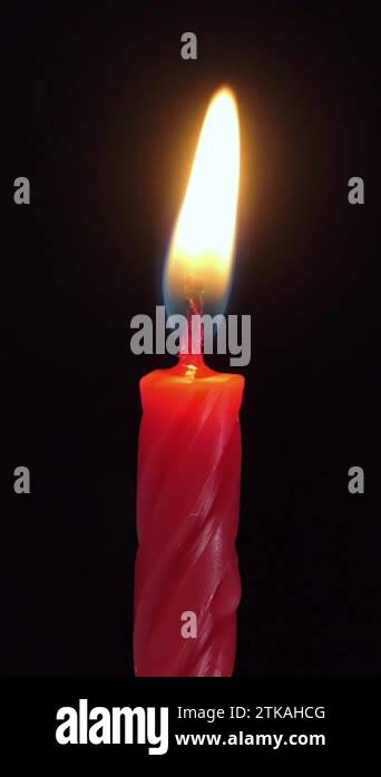 Candle flame with alpha channel. The candle burns with a soft yellow ...