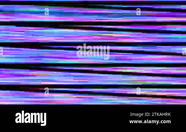 Glitch transition. Television interference with flickering, frames for ...