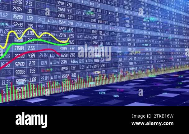 stock market dynamic chart background Stock Video Footage - Alamy
