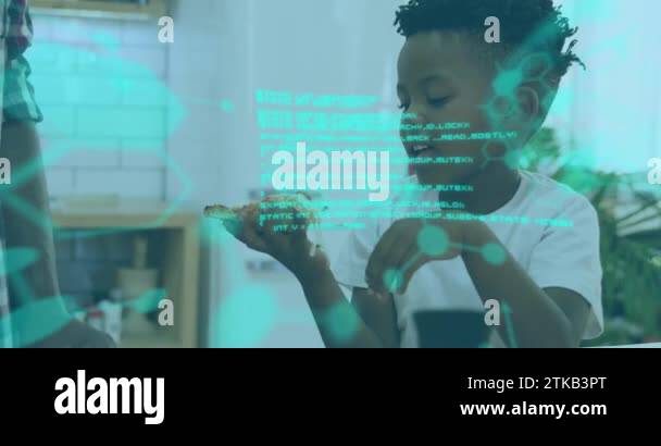 Animation of brain, molecule structures, computer language, african ...