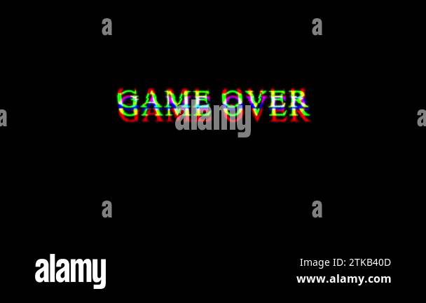 Game over video game Stock Videos & Footage - HD and 4K Video Clips - Alamy