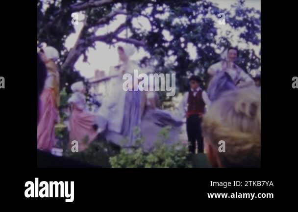 Paris, France may 1969: Historic footage showcasing a traditional ...
