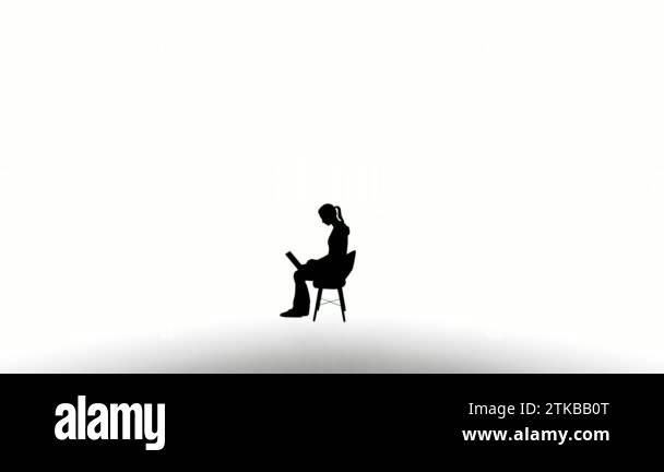 silhouette people sit down on white background. silhouette black people ...