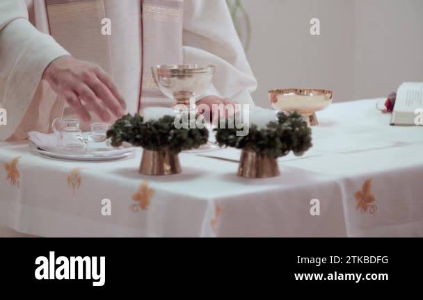 Priest consecration at mass Stock Videos & Footage - HD and 4K Video ...