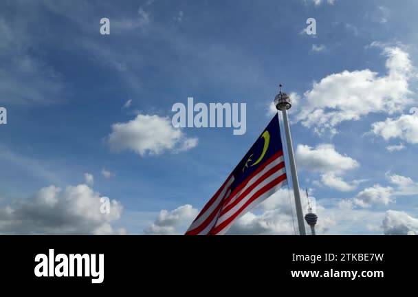 Malaysia flag pole dataran merdeka Stock Videos & Footage - HD and 4K ...