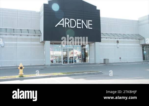 ardene clothing store logo sign front entrance with fire hydrant in ...