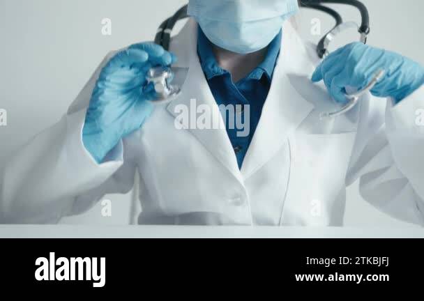 A cardiologist in a medical clinic or hospital with love and care for ...