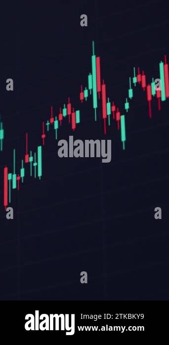 Vertical Screen: Stock market online chart with Japanese candlesticks ...