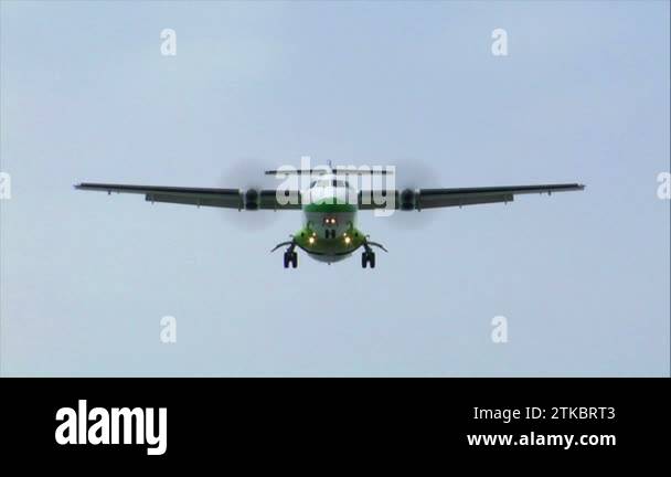 Green white turbo prop plane Stock Videos & Footage - HD and 4K Video ...