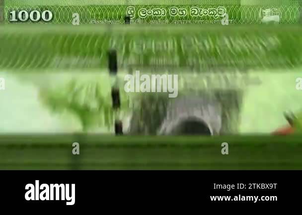 Sri Lankan money Sri Lanka Rupee money counting machine with banknotes ...