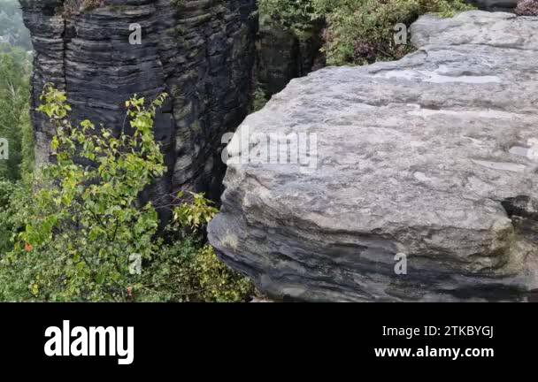 the rock towers eroded by water and wind gradually collapse into the ...