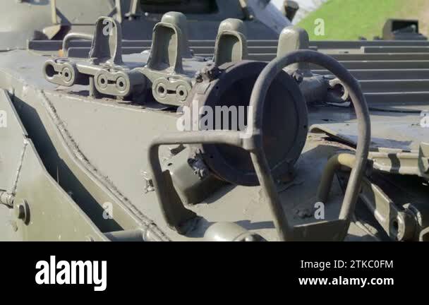 Front headlight with battle tank protection. Very bright searchlight on ...