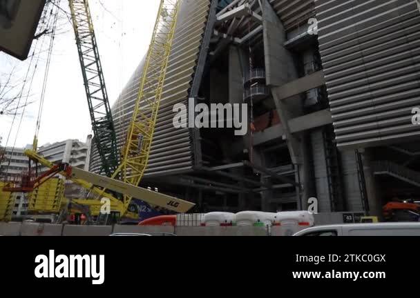 Santiago Bernabeu. Exterior of the Santiago Bernabu stadium in full ...