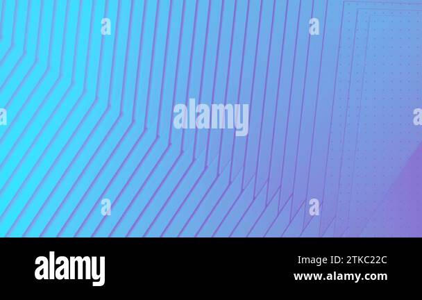 Abstract blue background of moving violet lines. Template design ...