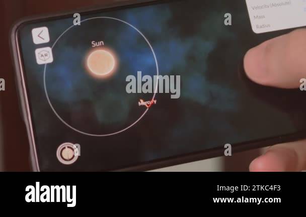 Simulation of Solar System. Interraction between the Sun and the ...