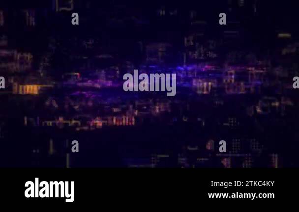 3D animation of Business Transformation glow glitch text digital effect ...