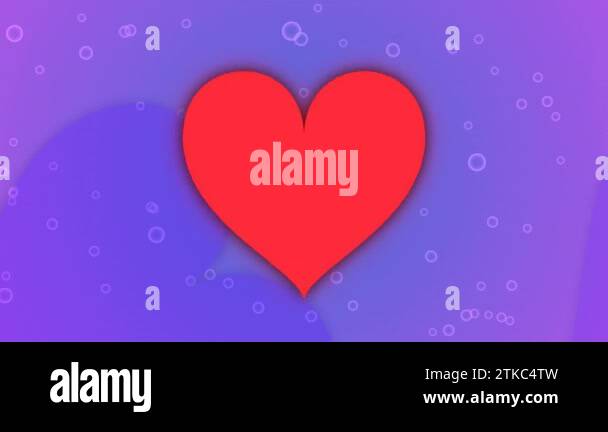 Valentine's Background, heart shape dancing and jumping with some particles in it in 4K ...