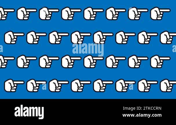seamless animated pattern 2D motion graphic background with pointing ...