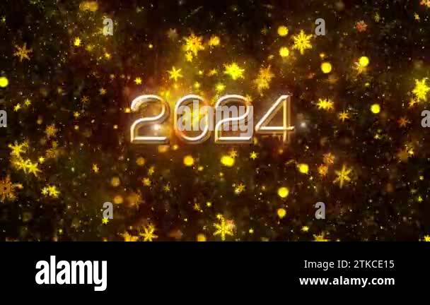 2024 Happy New Year Themed Background Animation, High Quality New Year Animation for Holiday ...