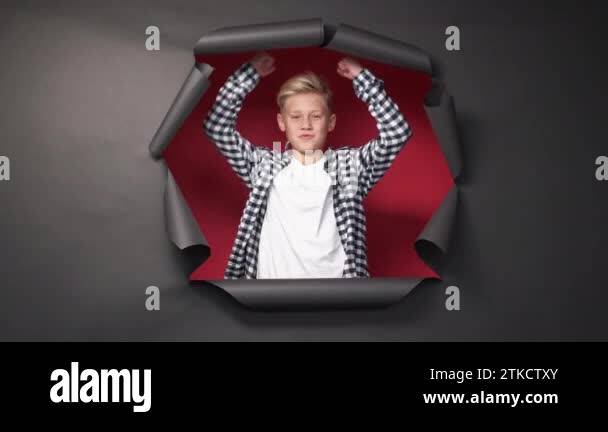 Winner gesture. Excited boy. Successful achievement. Happy school guy ...