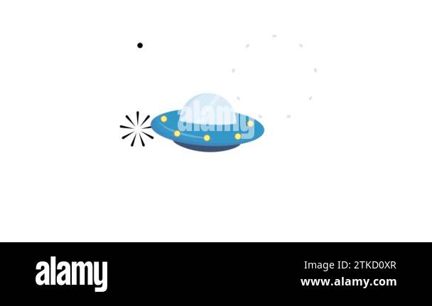 ufo display green screen cartoon ufo space animation Stock Video ...