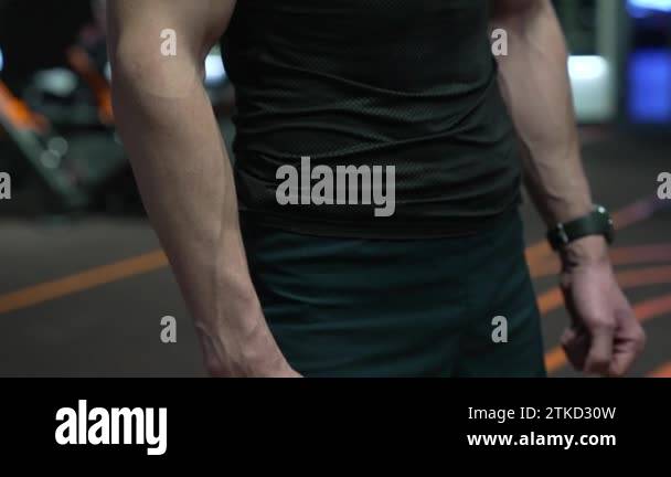 muscular athlete arm muscle. sport and fitness. muscle of muscular ...