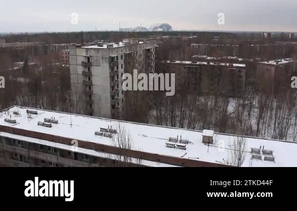 Chernobyl, pripyat, reactor. winter. 2014 Stock Video Footage - Alamy