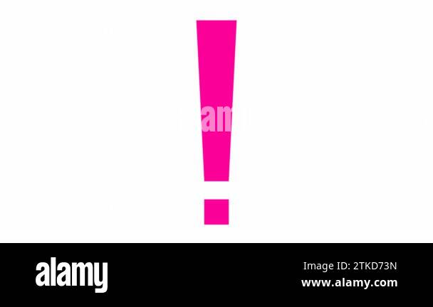Illustration exclamation mark symbol Stock Videos & Footage - HD and 4K ...
