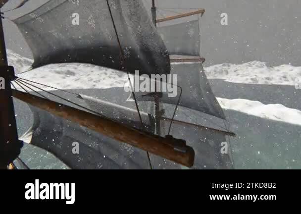 Pirate ship animation Stock Video Footage - Alamy
