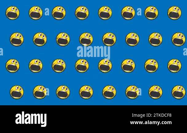 seamless animated pattern 2D motion graphic background with cartoon ...