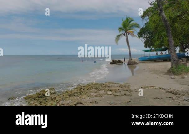 Puerto Viejo, Costa Rica - August 2022: Caribbean beach near Puerto ...