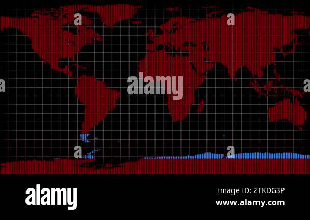 World map with grid line. Grid line world map news background Stock ...
