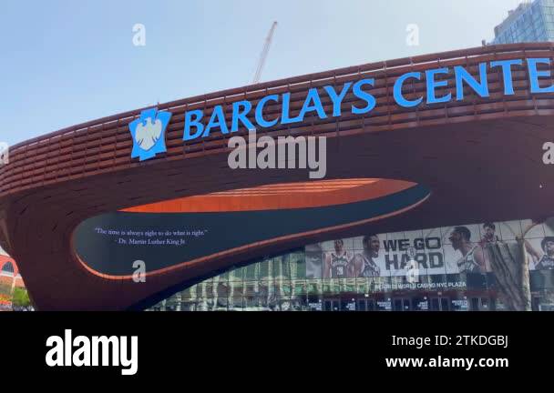 This video shows views of the new Barclays Center in downtown Brooklyn ...
