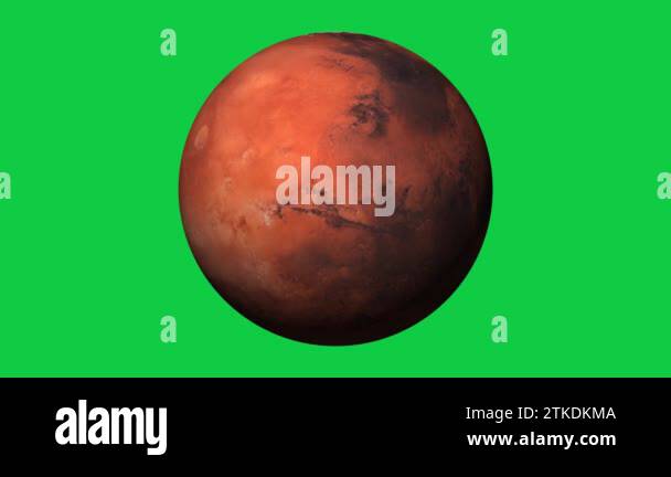 4k Mars Planet Green Screen, Mars in Space, Green screen Mars, 3840 x ...