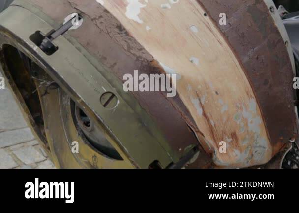 Parts of a tactical ballistic missile, OTR-21. Destroyed Russian ...