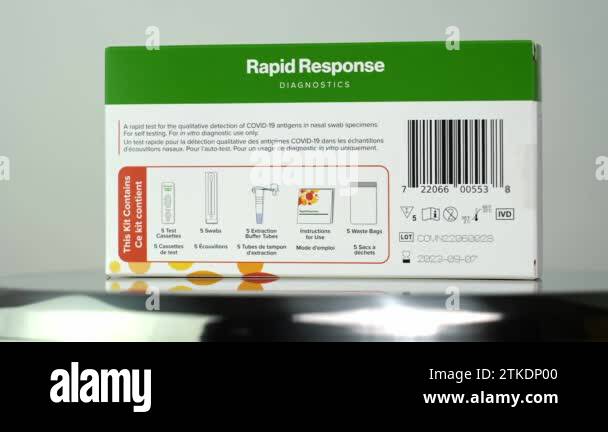 Toronto, Ontario, Canada - December 26, 2022: Rapid Response Covid 19 ...