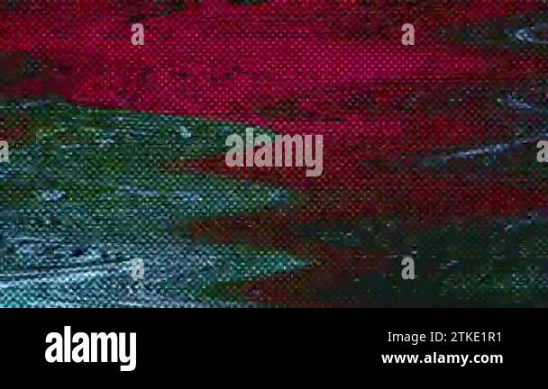 Transforming screen noise vhs computer error imitation, neon sci-fi ...