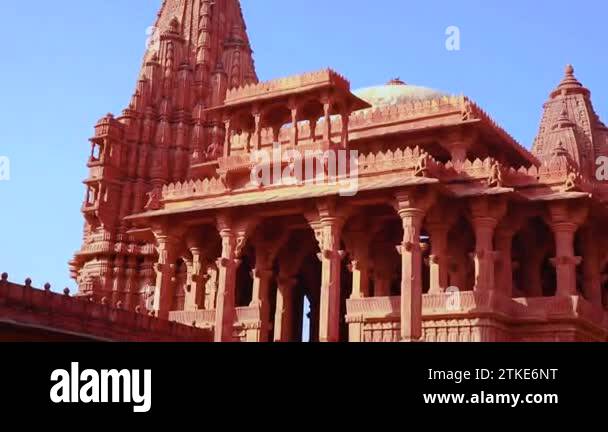 ancient hindu temple top architecture from different angle at day Stock ...