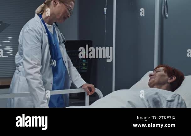 Tracking of Caucasian female doctor and African American male nurse ...