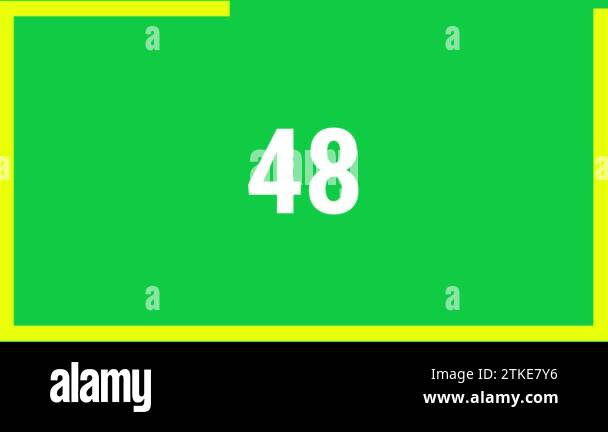 1 Minute Timer Animation With Elapsed Yellow Square Effect As A Frame