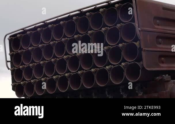 Multiple rocket launch system bm 21 grad Stock Videos & Footage - HD ...