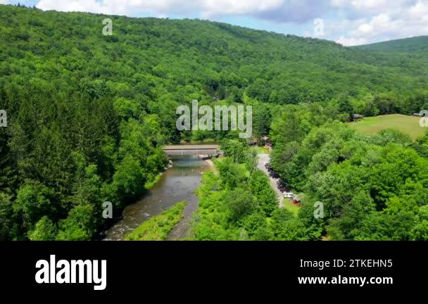 This video shows a famous Beaverkill Cover Bridge in the Catskills that ...