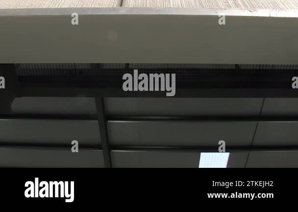 Structure of concrete and metals in a industrial warehouse Stock Video ...