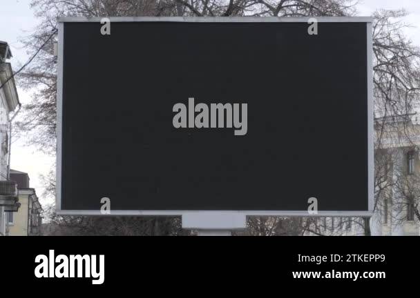 Blank Billboard. Screen billboard on the street. City street Billboard ...