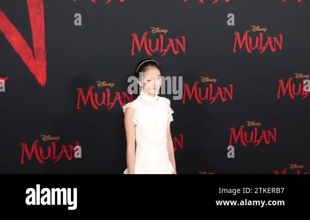 Crystal Rao at the World premiere of Disney's 'Mulan' held at the Dolby ...