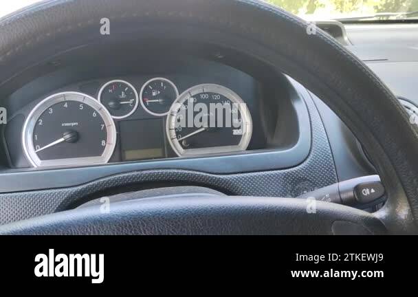 retro devices in cars. analog automobile devices. analog speedometer ...