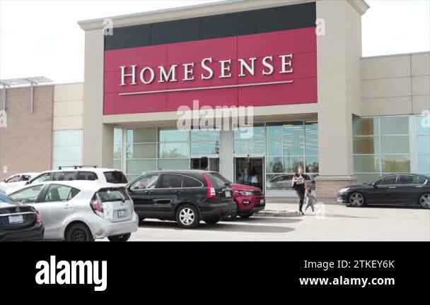 homesense department store front entrance with customers people ...