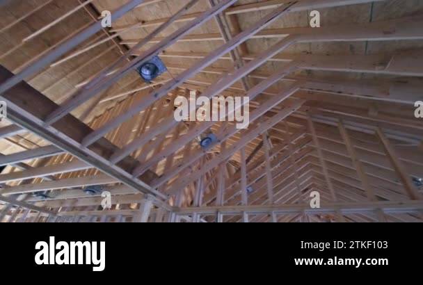 Installation spotlight lamp lighting system in new home construction by ...