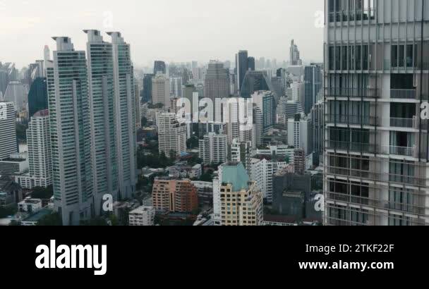 Big city shot. Static view video of thriving metropolis landscape ...