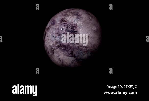 fictional Eris sun rise in dark background with stars. front view of ...